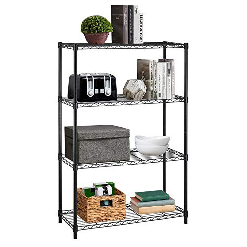 14x36x54 Inch 4-Shelf Storage Shelves Heavy Duty Shelving Unit for Kitchen Metal Shelves Garage Organizer Wire Rack Shelving Storage Unit Shelf Adjustable Utility NSF Certification Commercial