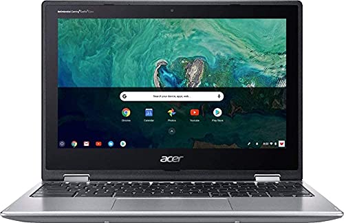 Acer 2021 Chromebook Spin 2-in-1 Convertible Laptop Student Business use, 11.6" HD Touchscreen, Intel Celeron N3350, 4GB RAM, 32GB eMMC, Zoom Meeting, Chrome OS w/GM 128GB SD Card