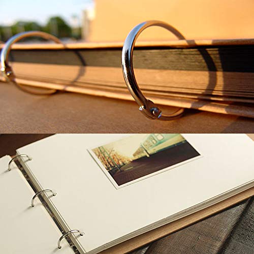 2 Inch(25 Pack)Book Binder Rings, Office Loose Leaf Ring, Nickel Plated Steel Binder Rings, Keychain Key Rings, Metal Book Rings, Silver