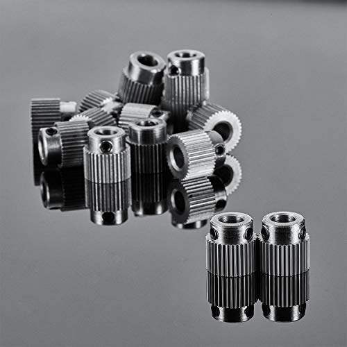 15 Pieces Extruder Wheel Gear 3D Printer Parts Drive 36 Teeth Gear Stainless Steel Extruder Gear Compatible with CR-10, CR-10S, S4, S5, Ender 3, Ender 3 Pro