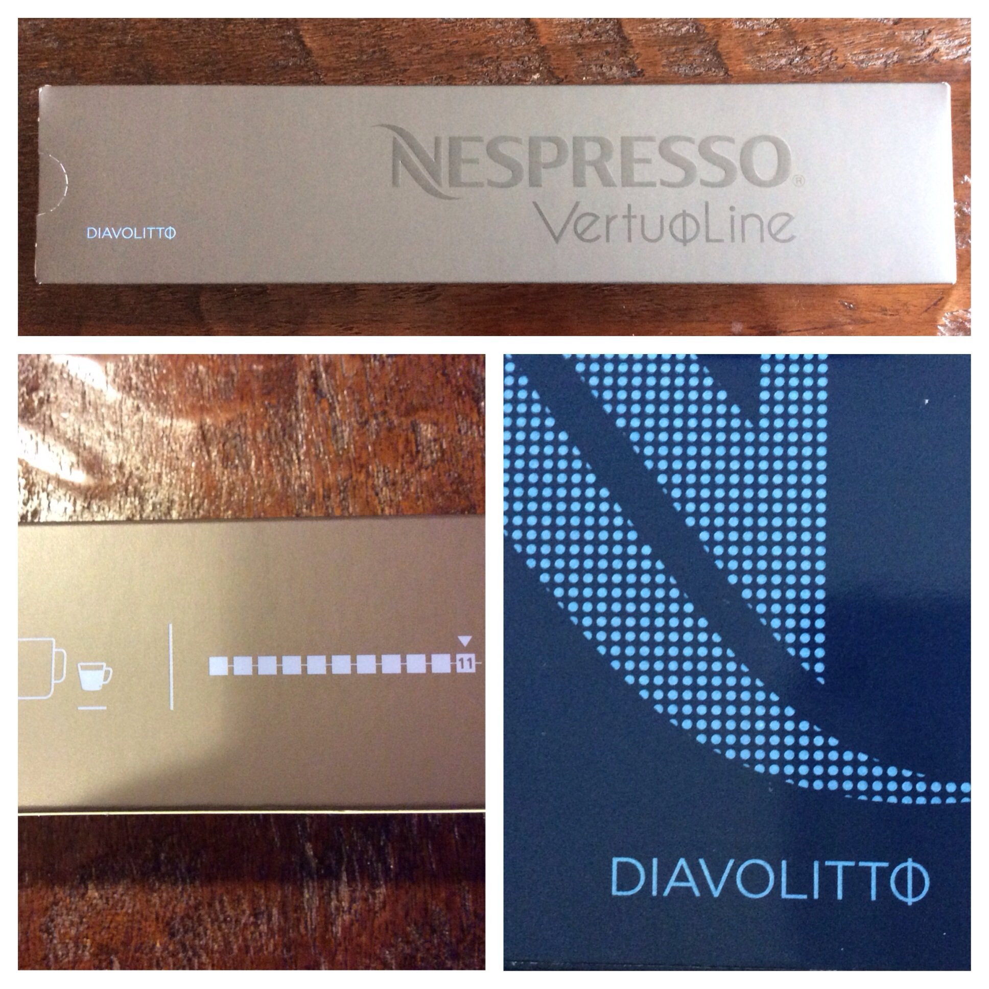 10 Capsules Nespresso VertuoLine Espresso, Diavolitto