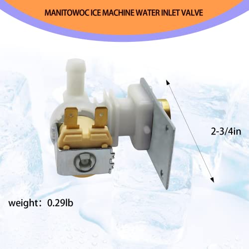 2023 Upgrade 040003579 33129042 Ice Machine Water Inlet Valve Assembly(OEM)115/120V 60Hz 5W For Manitowoc Ice Machine Parts 2-Year Warranty