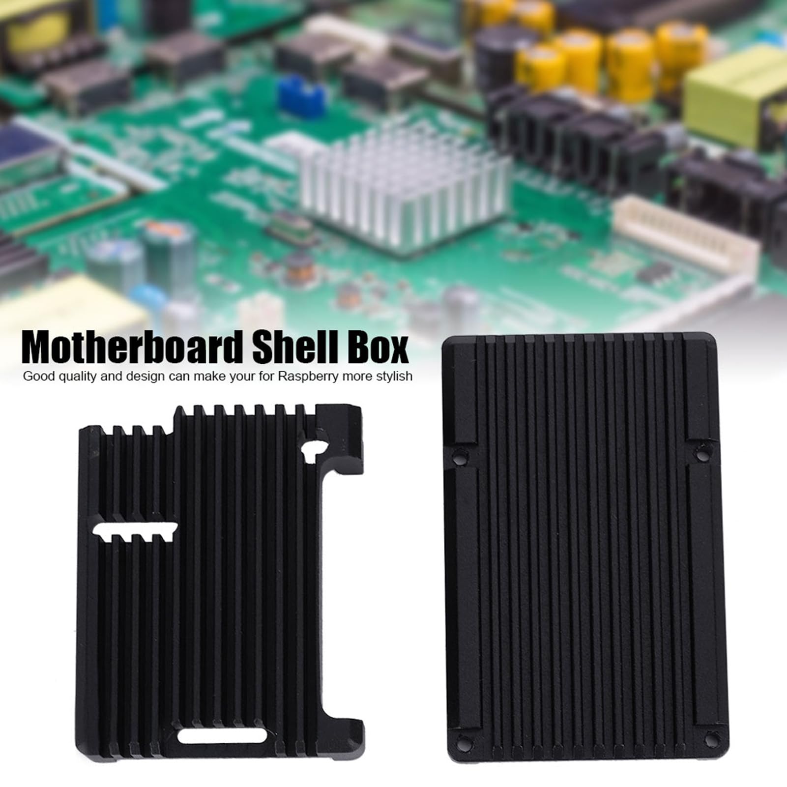 3 Model 2b/3b+ Aluminum Case RPI 3 Metal Shell Black Box for RPI