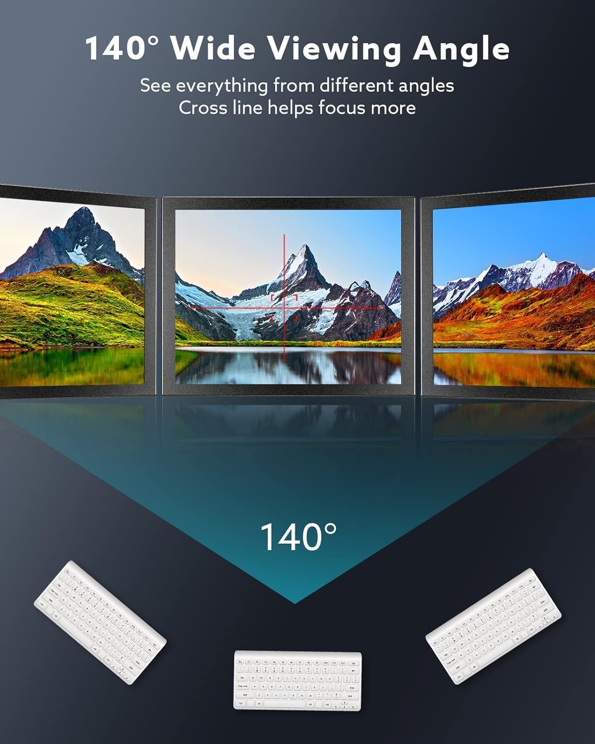 Eyoyo 8 inch Small Mini Monitor 1024x768 Resolution Car Rear View TFT LCD Screen Display with HDMI/VGA/AV Video Input for PC DVD DVR CCD 140 Degree Wi