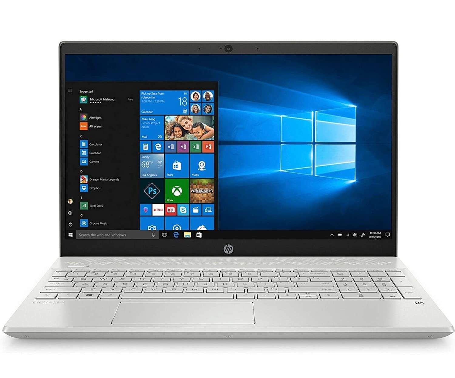 2021 HP Pavilion 15.6" Fhd 1920X1080 IPS Laptop, 11th Gen Intel Core i7-1165G7 8GB Ram 128GB M.2 SSD backlit Wifi 6 ,Windows 10 Home 64 Plus, Silver