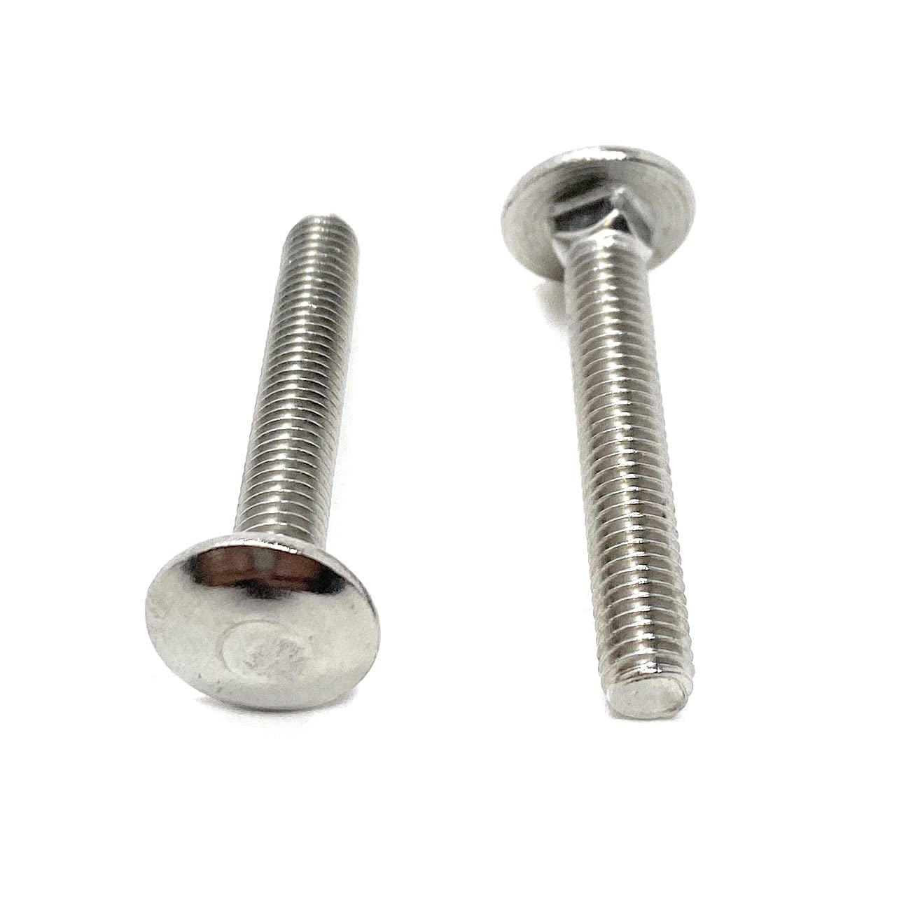 10-32 x 1-1/4 Carriage Bolts Stainless Steel 18-8 Fine Thread UNF (25 Pieces)