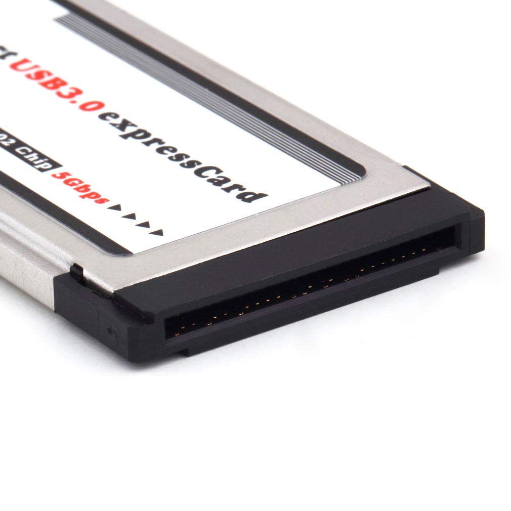 2 Port USB 3.0 to Express Card ExpressCard 34mm Adapter Hidden for Laptop