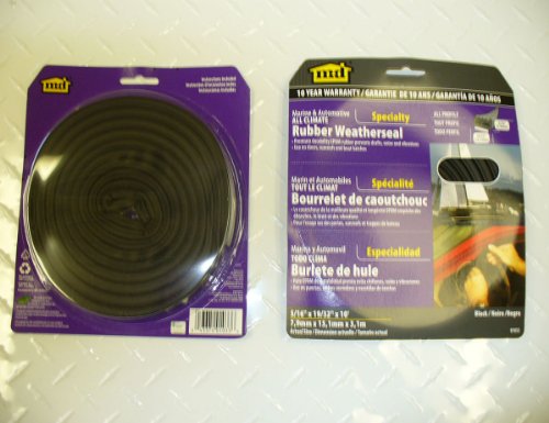 10 feet Weather Seal Strip, Marine Weather Stripping - MD Building Products 01033