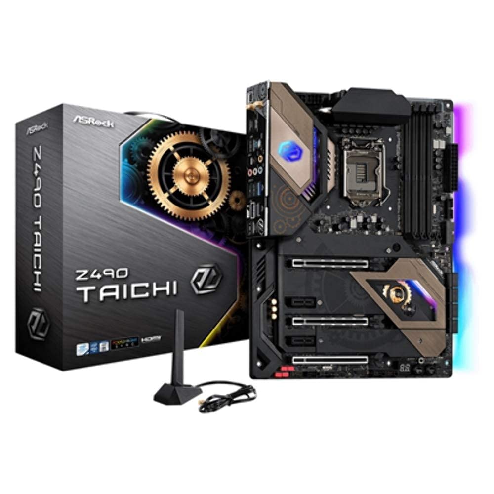 ASRock Z490 Taichi Supports 10 th Gen and Future Generation Intel Core TM Processors (Socket 1200) Motherboard (Renewed)