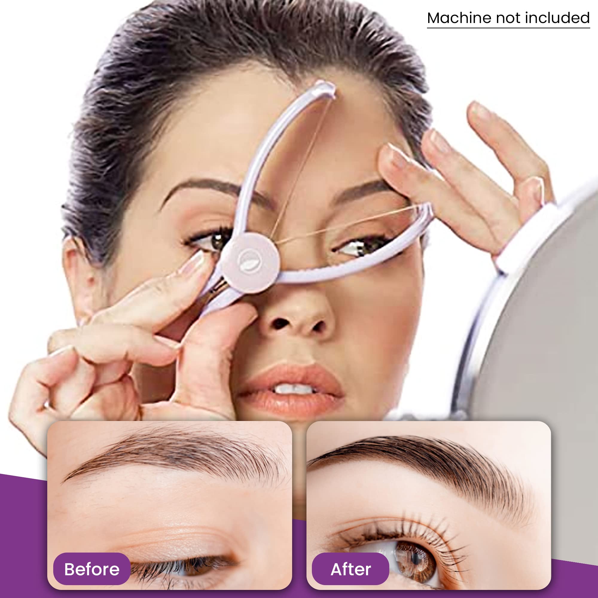 15x Hair Removing Threads for Slique Body and Face Hair Removal System