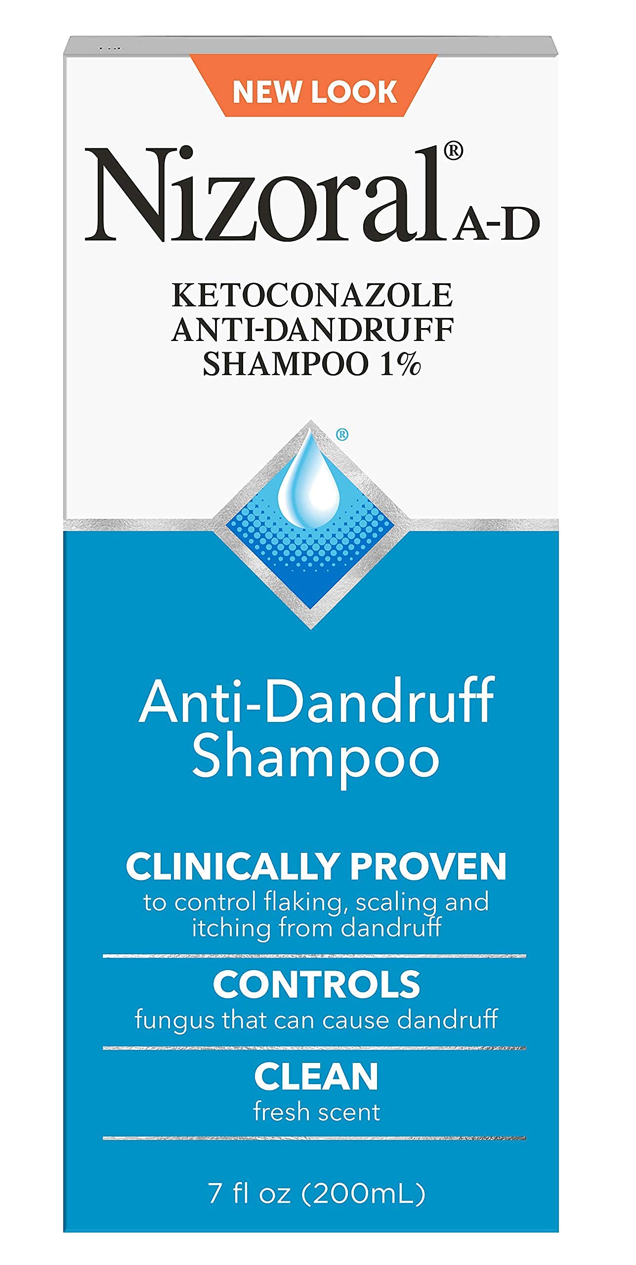 Nizoral Anti-Dandruff Shampoo 7oz and Scalp Massager Brush Bundle