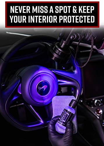 Adam's UV Leather & Vinyl Interior Ceramic Coating - Ceramic Nano Glass Coating for Hard Interior Surfaces | Ultimate Protection for Your Leather, Vinyl, Plastics, Dashboard, More (UV Complete Kit)