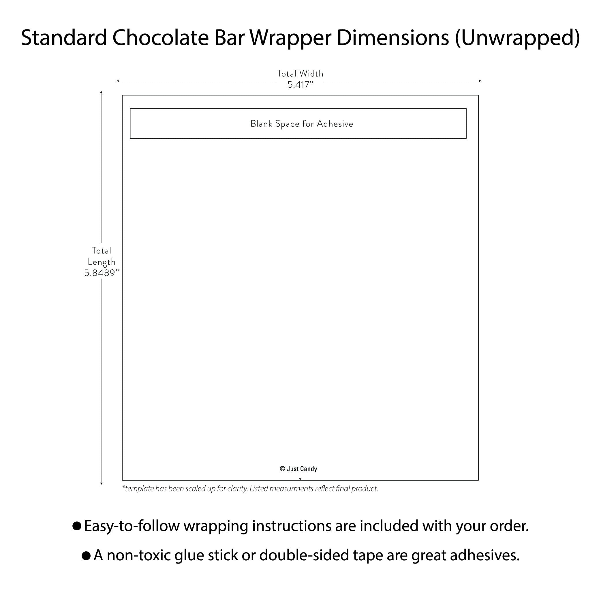 Blue It's a Boy Baby Shower Wrappers for Chocolate Bars, Gender Reveal Party Favors, DIY Party Decorations (24 Pack)