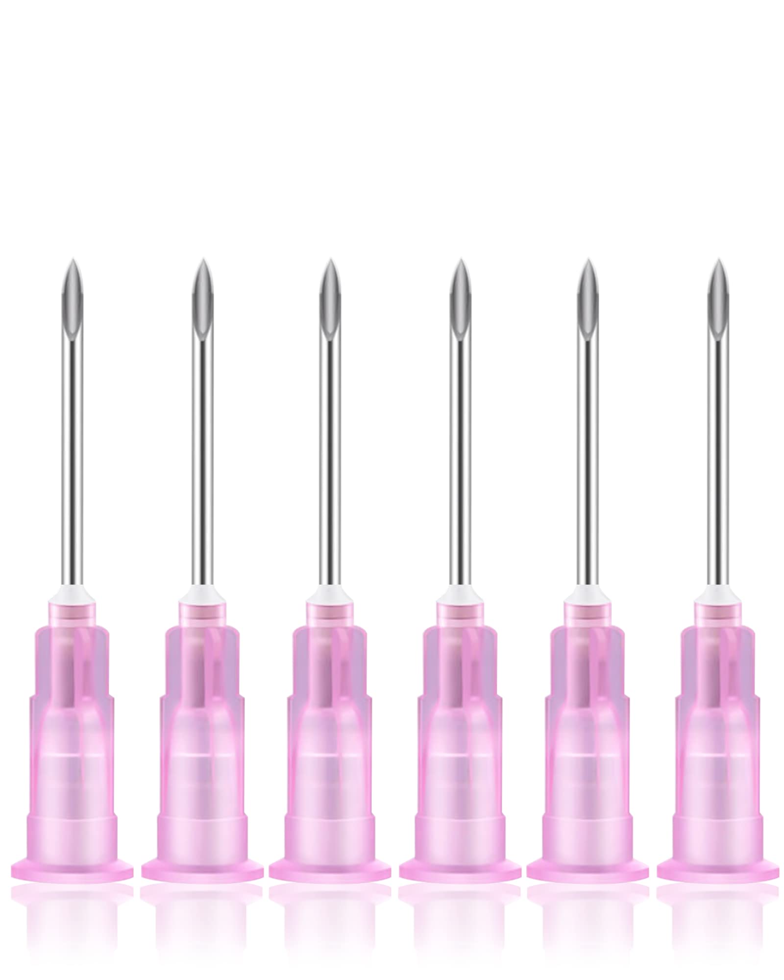 100Pcs 18Ga 1 Inch Needle Luer Lock Industrial Accessories, Sterile Individual Package for Lab Scientific Measuring, Refilling Inks, Plant and Industry