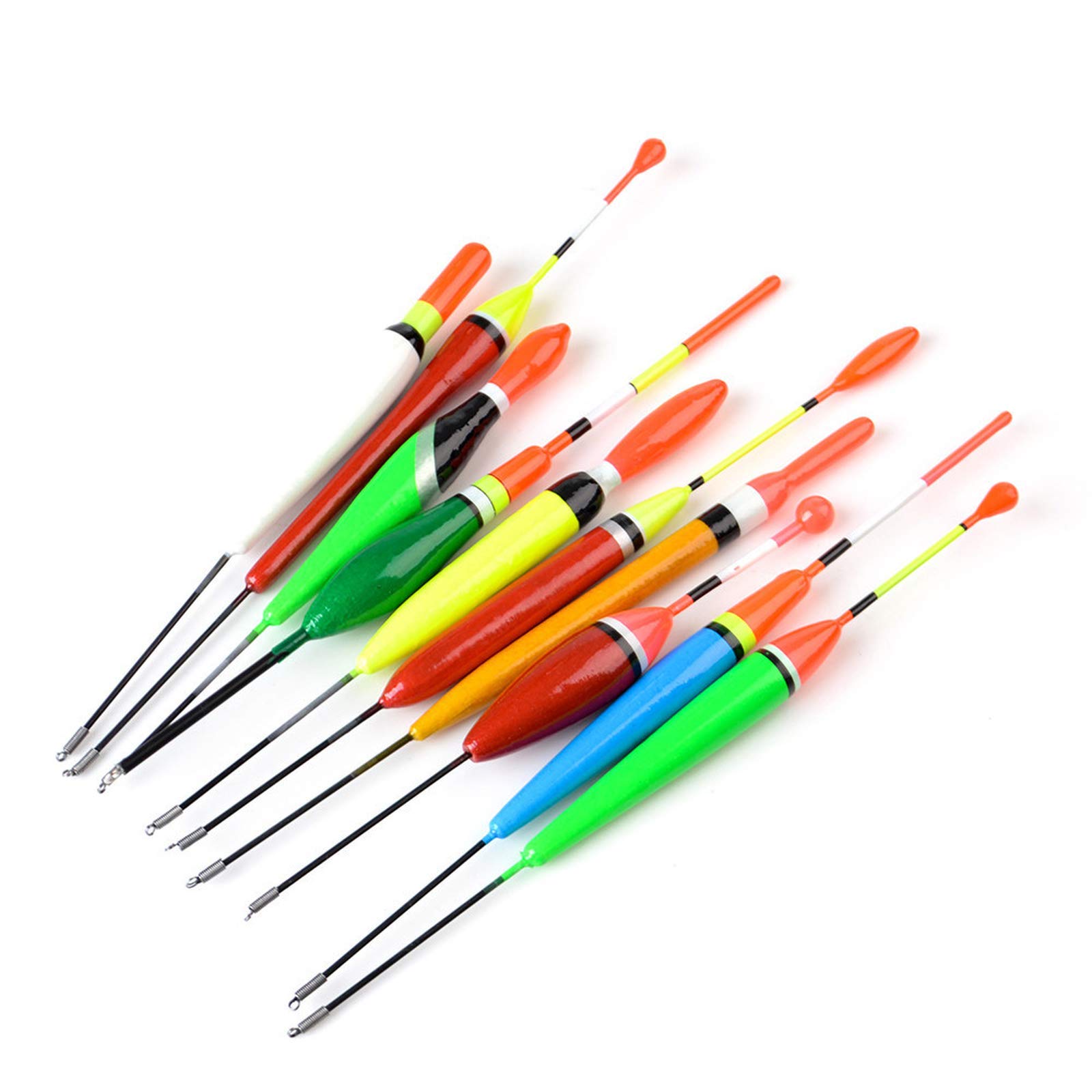 10 Pcs Balsa Wooden Slip Bobbers for Fishing, 1/6 OZ Floatage Slide Slip Fishing Floats, Fishing Gears for Panfish Walleyes Bass Trout Pike, Fishing Accessories for Freshwater Saltwater (2)