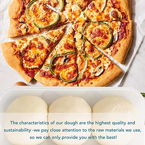 2 PCS Dough Trays for Pizza, Commercial Pizza Dough Proofing Box, BPA FREE,Durable Pizza Storage Container, 14" x 10.3" Large Capacity Pizza Dough Containers, Home Pizza Dough Trays with Handles