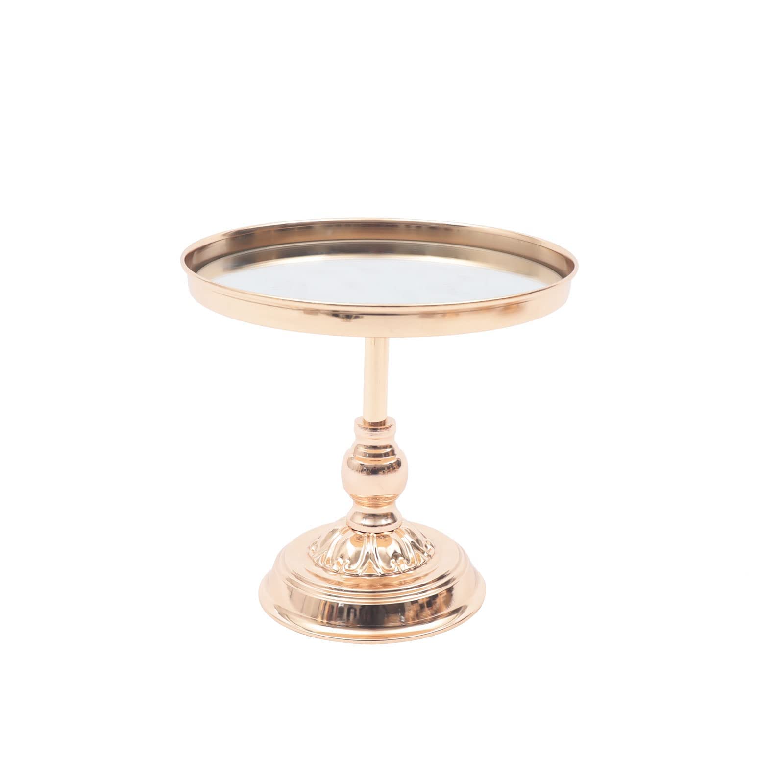 10 Piece Set Cake Stand Gold Cupcake Stand Round Gloss Shiny Metal Dessert Cupcake Stand for Birthday Party,Baby Shower,Anniversary, Afternoon Tea