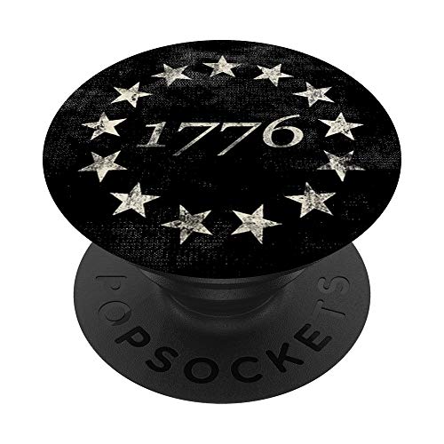 13 Star Flag Betsy Ross Distressed American Flag 1776 PopSockets Swappable PopGrip