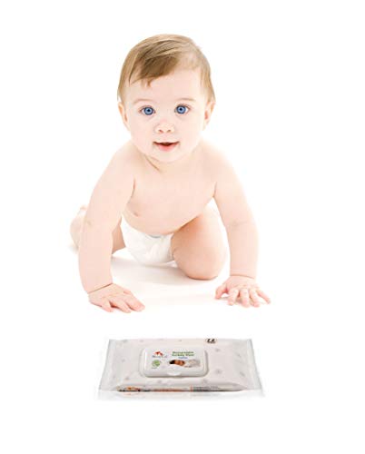 4 Pack Mommy Care Organic Biodegradable Eco Friendly Baby Wipes - Sensitive Skin Natural Child Care - 4 pack x 72 = 288