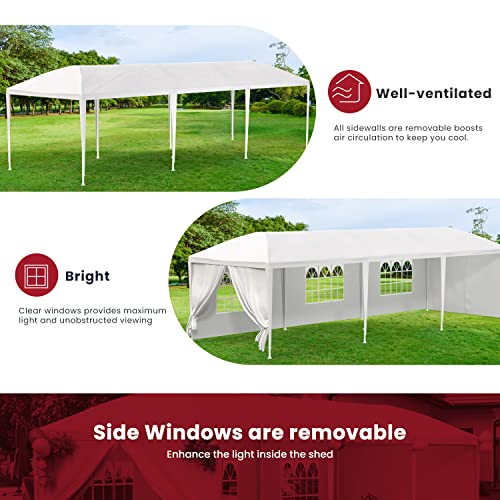 10'x30' Party Wedding Outdoor Patio Tent Canopy Heavy Duty Gazebo Pavilion -5