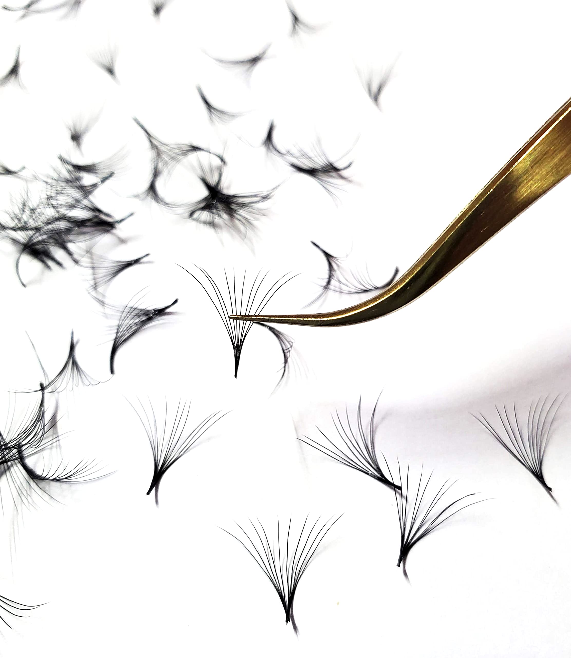 1000 Premade volume fans Mixed lengths 9-16mm loose Fans C, D Curl. Handmade eyelash extensions supplies Russian volume lash promade fan 4D 5D 6D 7D 8D 9D 10D (Curl D, 4D - 0.07)