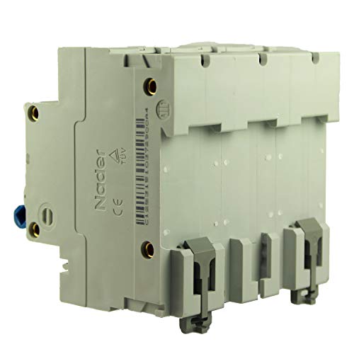 100A, 480V AC, 60V DC, 3 Pole, DIN Rail Mount Miniature Circuit Breaker, Trip Curve: C, UL1077