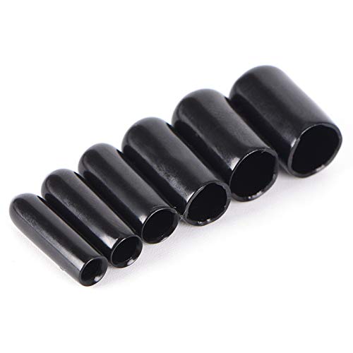 10PCS 3-8Mm End Cap PVC Plastic Cable Wire Thread Waterproof Cover Vinyl End Cap PVC Rubber Steel Pole Tube Pipe Protecting Inner diameter 3 mm