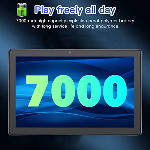 10 inch Android Tablet, 6GB RAM, 256GB ROM Octa Core 4G Network 5G WIFI Tablet with SIM Card Slot, Dual Cameras, 128GB Expand, USB C Charging GPS Bluetooth IPS HD Touch Screen Computer Tablet(Blue)