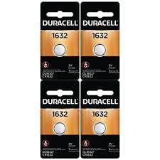 4 Pcs Fresh Duracell Lithium Battery ECR1632 CR1632 DL 1632 3V Batteries
