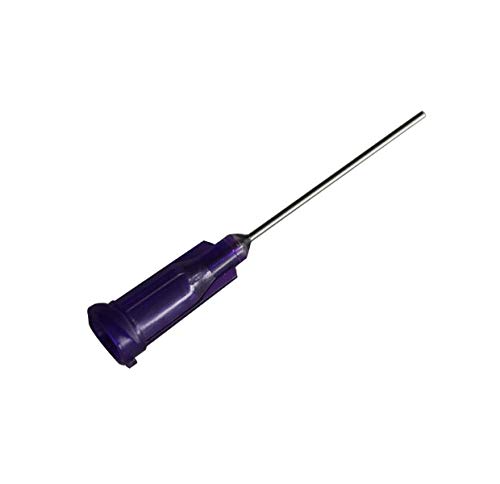 100 x 1" 21 Gauge Luer Lock Henna Dispensing Needle Blunt End Glue Dispensing Needle Tips