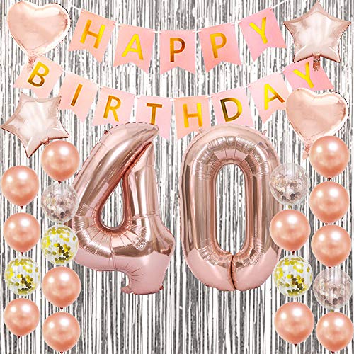 40th Birthday Decorations For Women 40th Birthday Balloons 40th Birthday Party Decorations