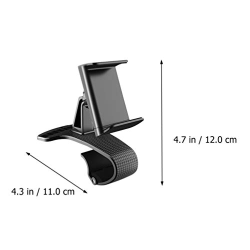 Garneck Car Dashboard Phone Stand 360°Rotate Car Cell Phone Mount Phone Holder Phone Bracket Clip Navigator Rack Car Parking Sign Holder for Car Vehicle (Black)