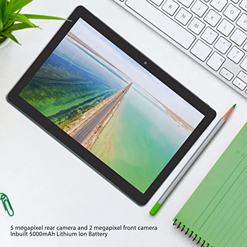 10.1 Inch Tablet, Dual SIM Dual Standby 1280x800 Calling Tablet 100240V 3 Card Slots Design 4GB RAM 64GB ROM for Travel for Home (US Plug)