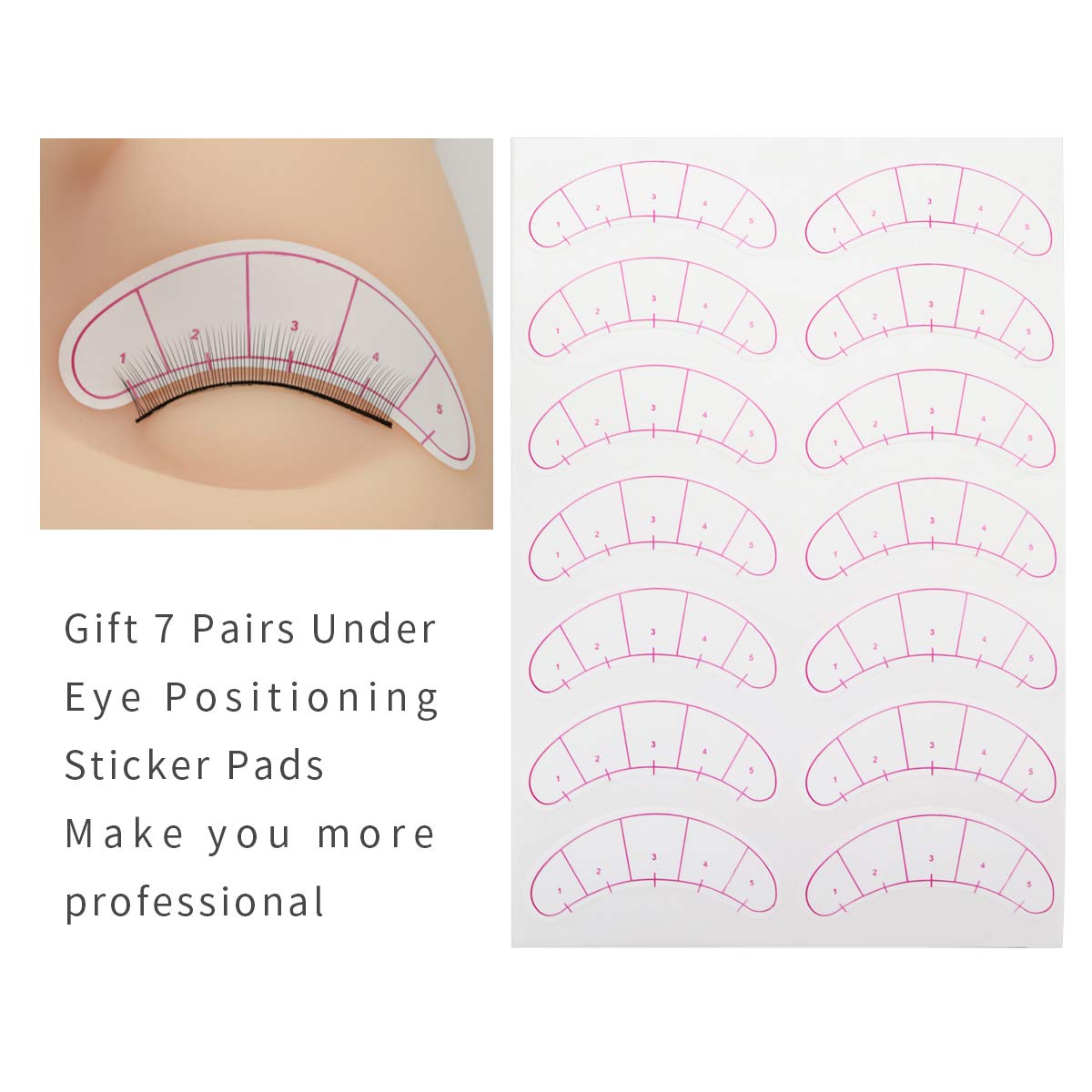 30 Pairs Practice Lashes for Lash Extensions Training Eyelash Extension Supplies Practice Strips Thin Band 8mm Mimic Natural Eyelash for Mannequin Head Tech Must Haves by EMEDA