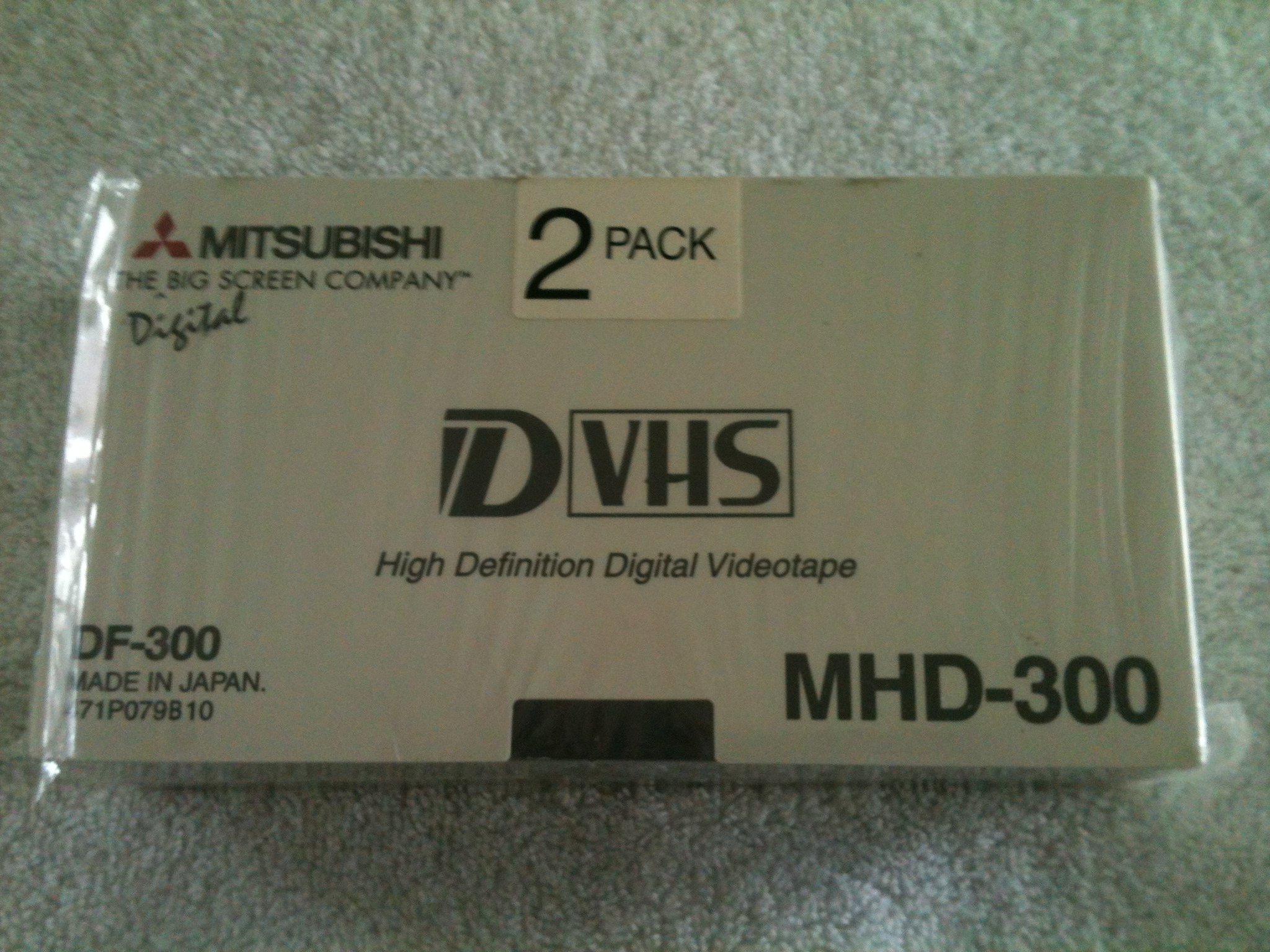 2-Pack Mitsubishi Digital VHS Tapes DF-300 or MHD-300