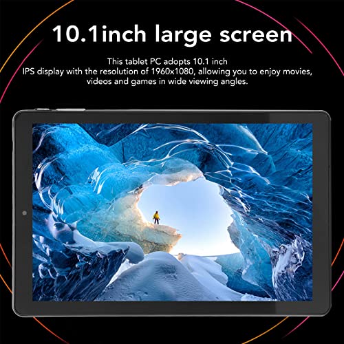 10.1 Inch Tablet, 6GB 128GB HD Tablet Green 100240V 2.4G 5G WiFi for 11.0 for Reading (US Plug)
