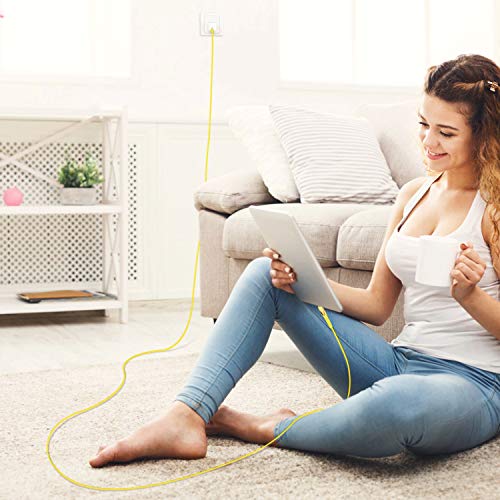 KINPS MFI Certified (10ft/3m) USB C to Lightning Fast Charging Cable Compatible with iPhone 12 Pro Max/12 Pro/12/11Pro/11 Pro Max/X/XS, Supports Power Delivery(for Use with Type C Chargers), Yellow