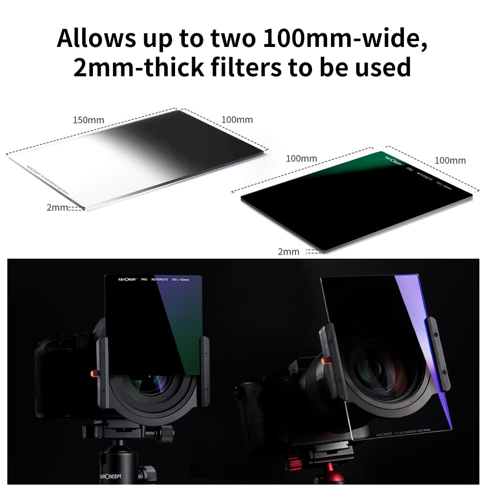 100 * 150mm Square Soft GND8 (3 Stop) Filter & Metal Filter Holder Kit + 8 Adapter Rings