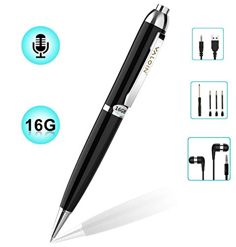 16G Voice Recorder, 2019 Latest Portable Handy Digital Audio Recorder Dictaphone with MP3 Player Metal Shell