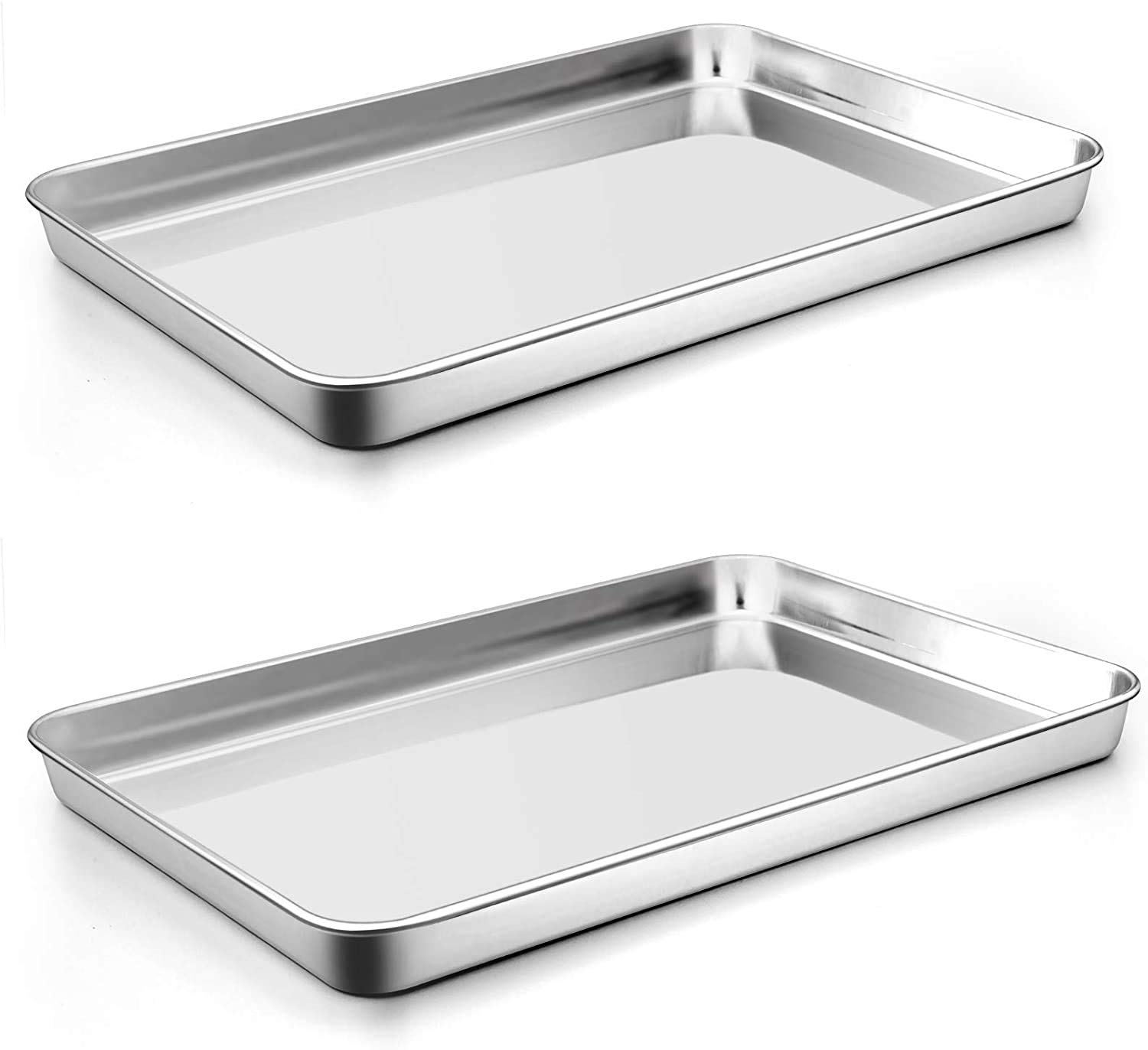 2 Pack Stainless Steel Surgical Tray, Ideal for Medical Lab Instruments, Dental, Tattoo, Kitchen Baking Cookie