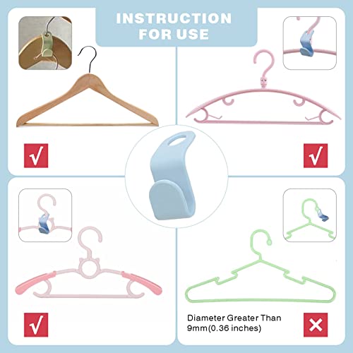 100Pcs Hooks Clothes,Space Saving Clothes Hanger Connector Hooks,Closet Hangers Space Saver,Connecting Buckle Hooks for Hangers,Hanger Clips for Plastic Hangers,Closet Hanger Organizers