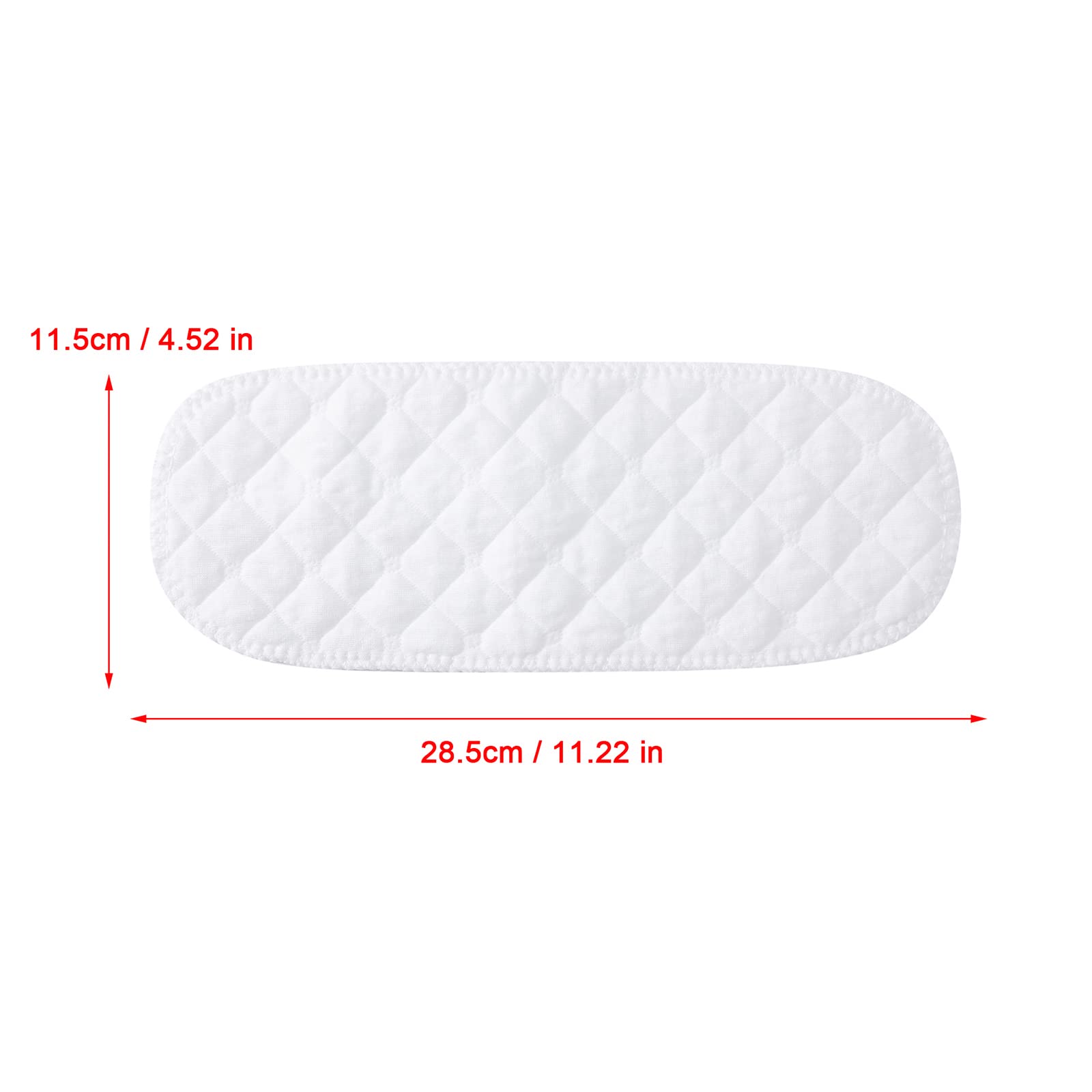10PCS Three-Layers Cotton Diaper Reusable Solid Casual Infant Baby Cloth Diaper Covers Nappy Liners Insert (Three Layers - S, 30x11cm / 11.81x4.33in)