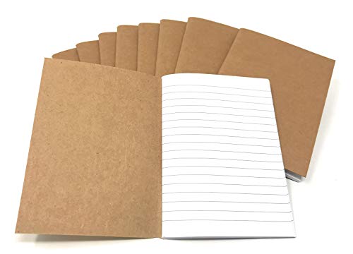 20 Bulk 5.5” x 4" Recycled Paper Notebooks - Perfect for College, School, Work, Conferences, or in The Bag
