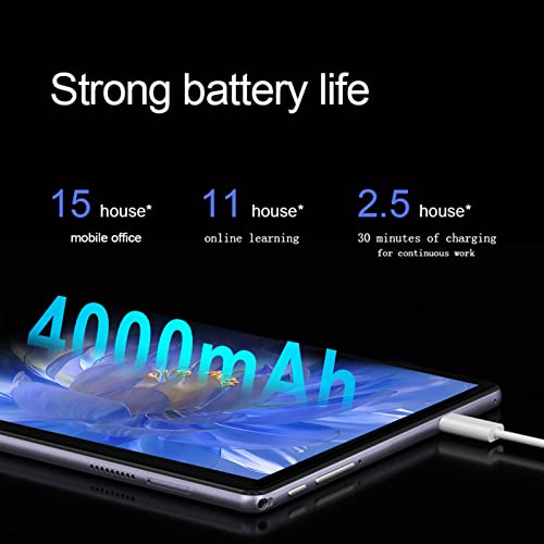 10.1 Inch Tablet, Android 10, Octa Core CPU, FHD+ Screen and Dual Speakers, 4GB RAM + 32GB ROM, Expandable128GB, 2MP+5MP, Dual SIM, 4000mAh Large Battery, GPS+FM+WiFi+Bluetooth