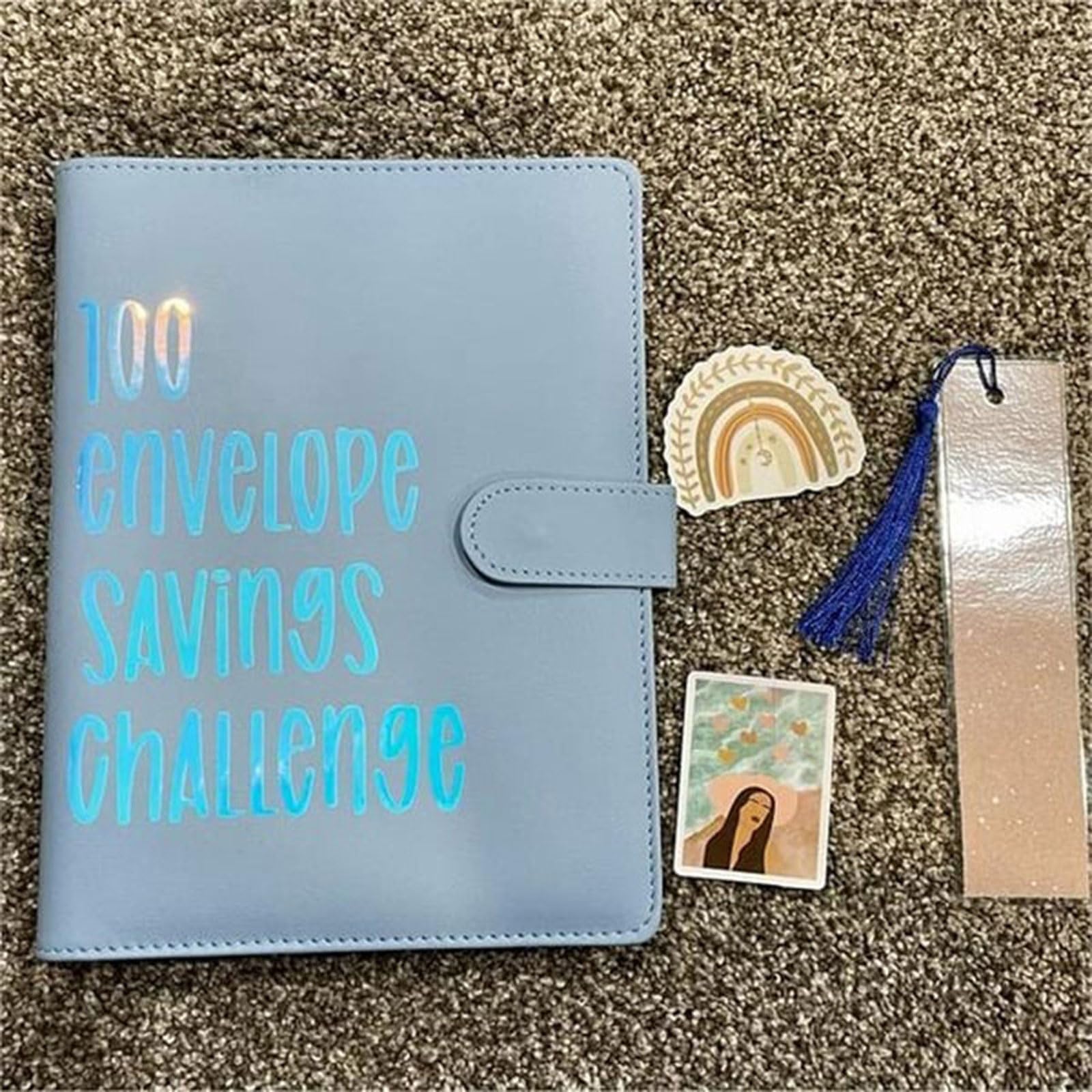 100 Envelope Challenge Binder, Easy and Fun Way to Save $5,050, 2023 New Savings Challenges Binder, Savings Book with Cash Envelopes, Budget Binder Planner Book for Budgeting Planner & Saving Money