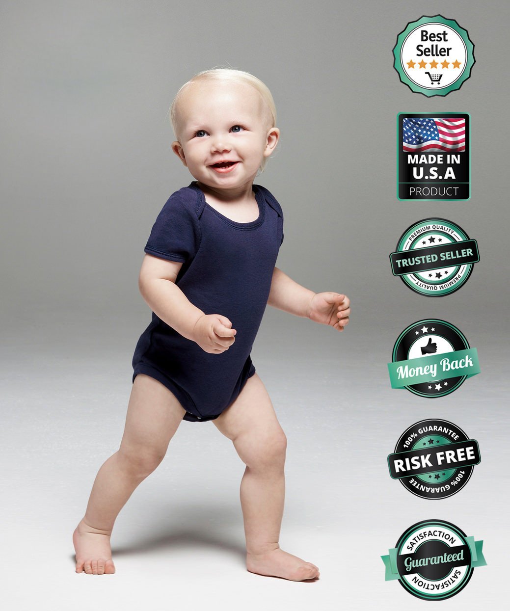 1st Birthday Outfit Boy Girl This is What an Awesome 1 Year Old Looks Like First Bday Baby Bodysuit 18M Navy
