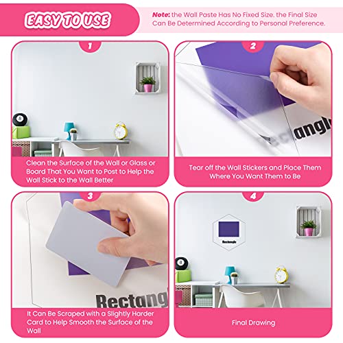 12 Pieces Shape Hex Wall Decals Removable Wall Decals Wall Stickers for Kids Nursery Bedroom Living Room Decoration
