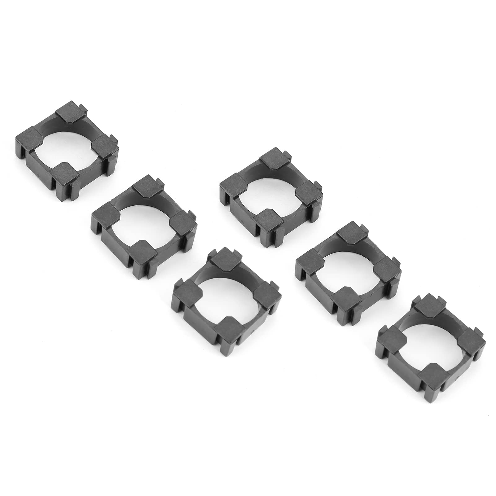 100Pcs Lithium Battery Holder, Plastic Battery Pack Bracket Cylindrical Cell Battery Stand Cell Spacer for DIY Fixed Battery