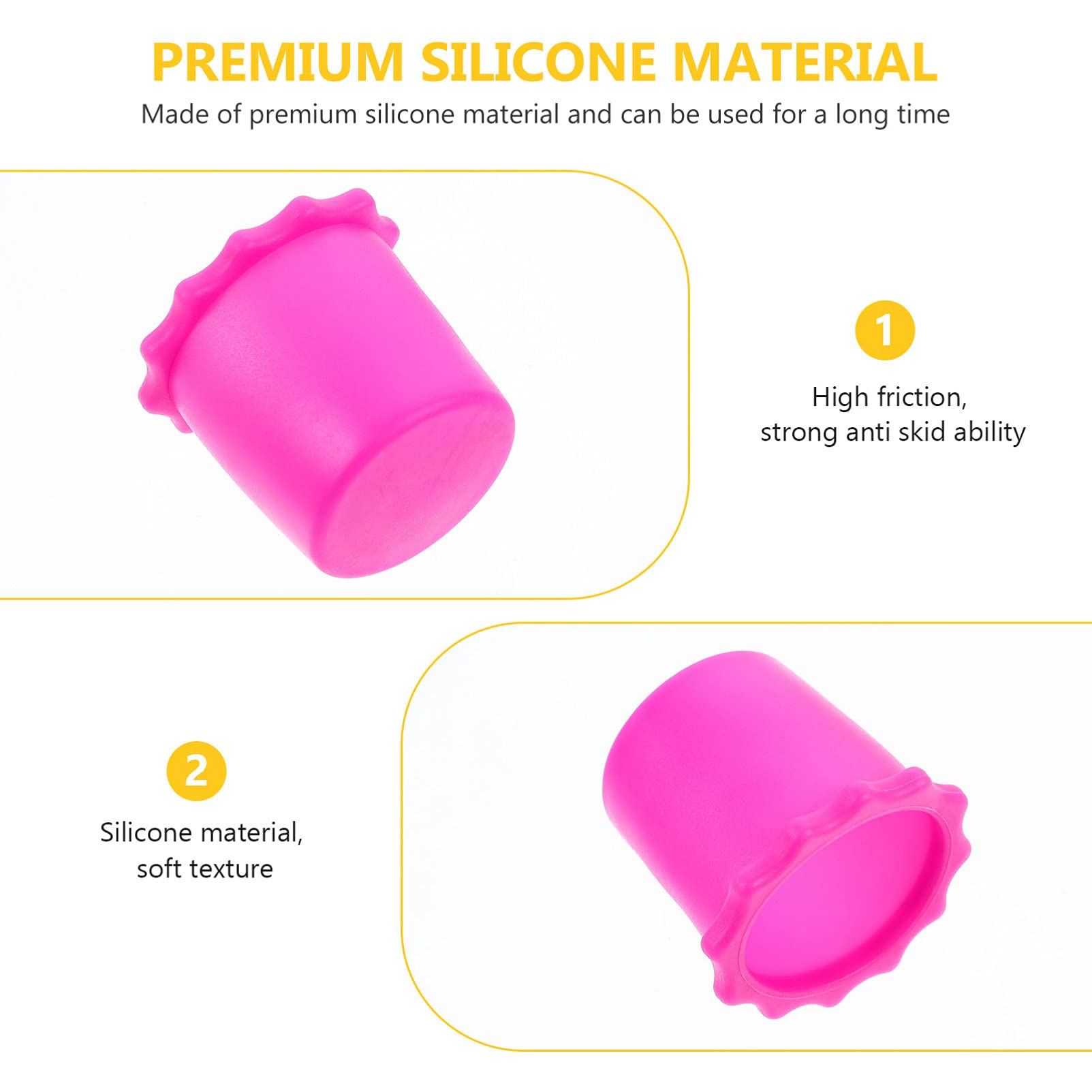10pcs Shakeproof Anti- Rolling Wireless Handheld Microphone Protection Silicone Bottom Rod Sleeve Holder for KTV Device Random Color