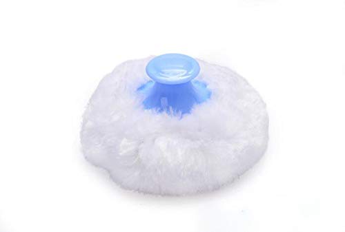 2 Pcs Pink and Blue Plastic Baby Care After-bath Powder Puff with Portable Talcum Powder Holder Box Empty Makeup Container Prickly Heat Powder Applicator Flutter for Baby Skin Care